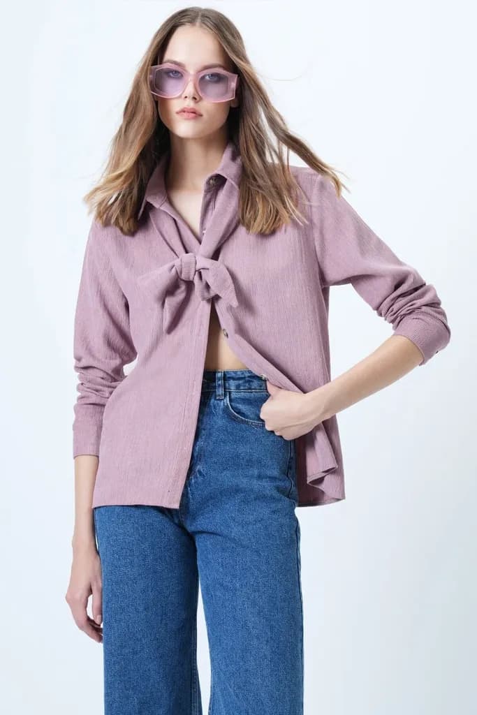 Trend Alacati Stili Ženska košulja Alc-X14622, Roze