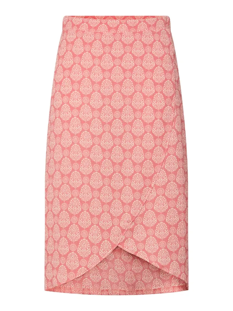 Pieces Ženska suknja Mauna, Midi, Roze