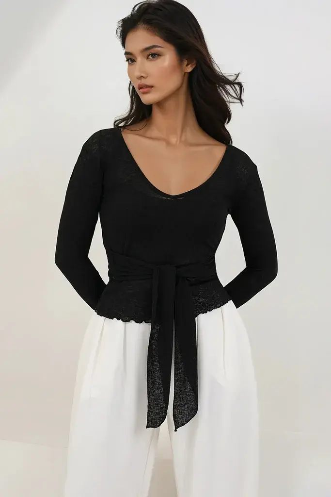 Trend Alacati Stili Ženska bluza Alc-X14864, Crna
