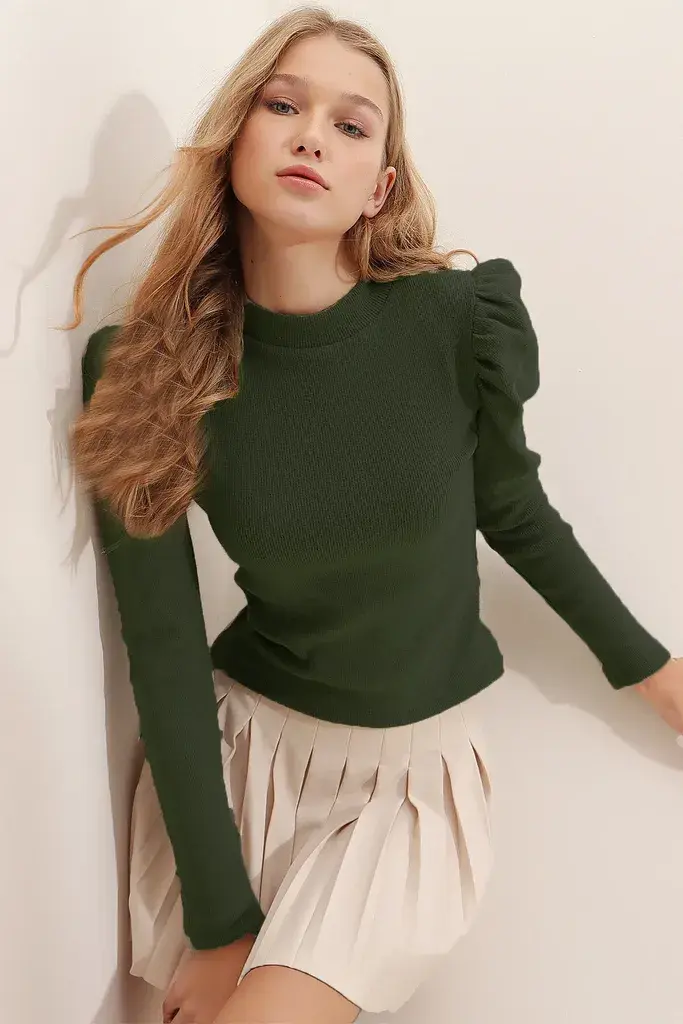 Trend Alacati Stili Ženska bluza ALC-X5042, Kaki