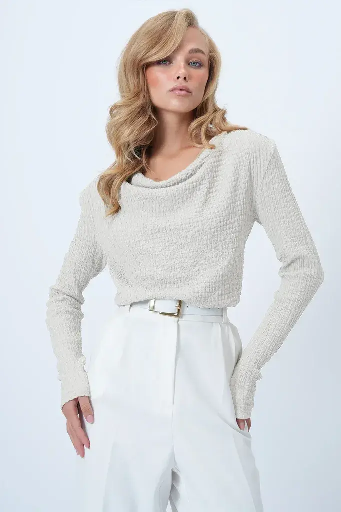 Trend Alacati Stili Ženska bluza Alc-X14585, Bež