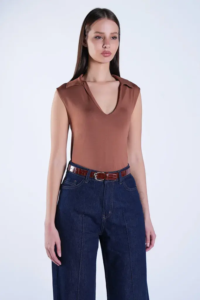 Trend Alacati Stili Ženska bluza Alc-X15095, Braon