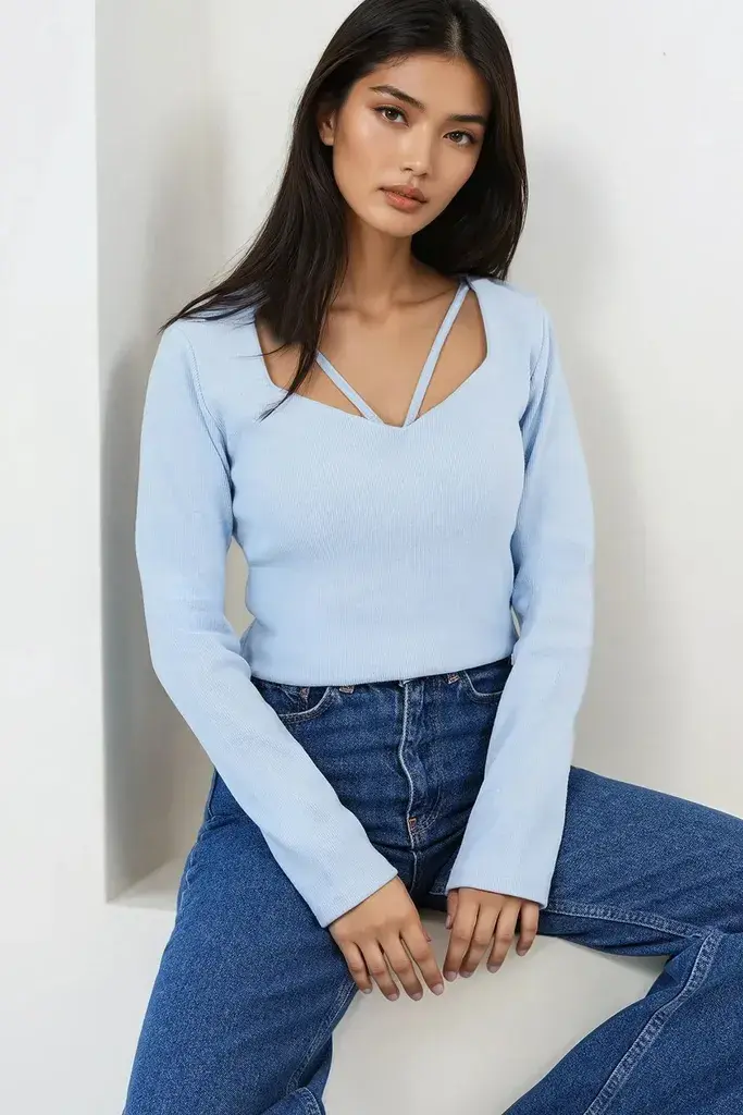 Trend Alacati Stili Ženska bluza Alc-X14791, Plava