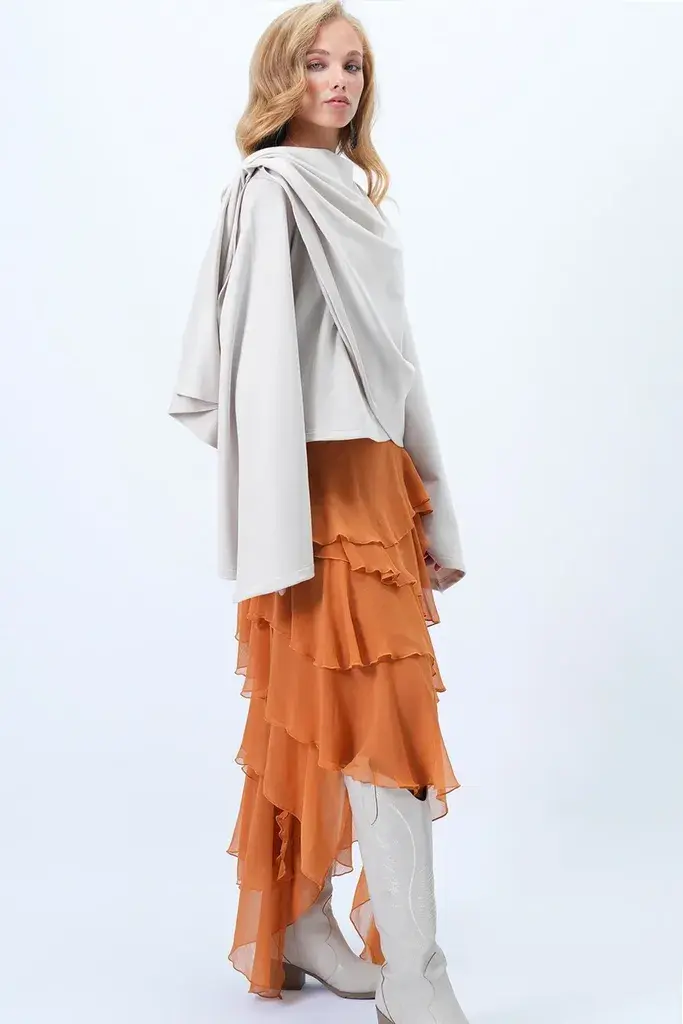 Trend Alacati Stili Ženska bluza Alc-X14420, Krem