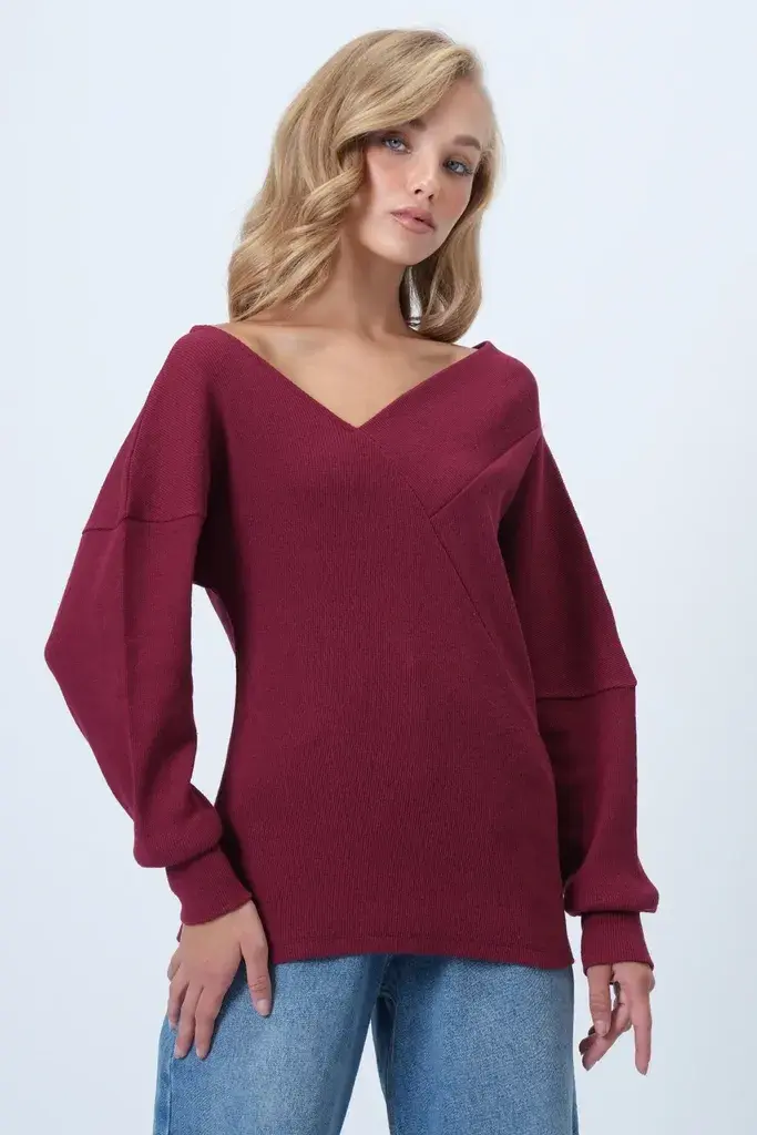 Trend Alacati Stili Ženska bluza Alc-X14564, Bordo
