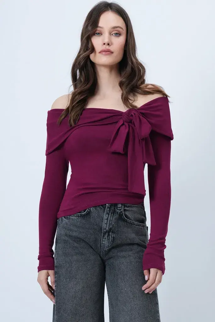 Trend Alacati Stili Ženska bluza Alc-X14558, Ljubičasta