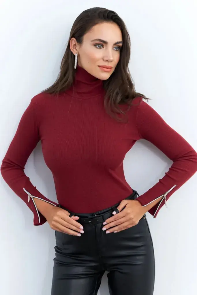 Cool & Sexy Ženska bluza Ey2567, Bordo