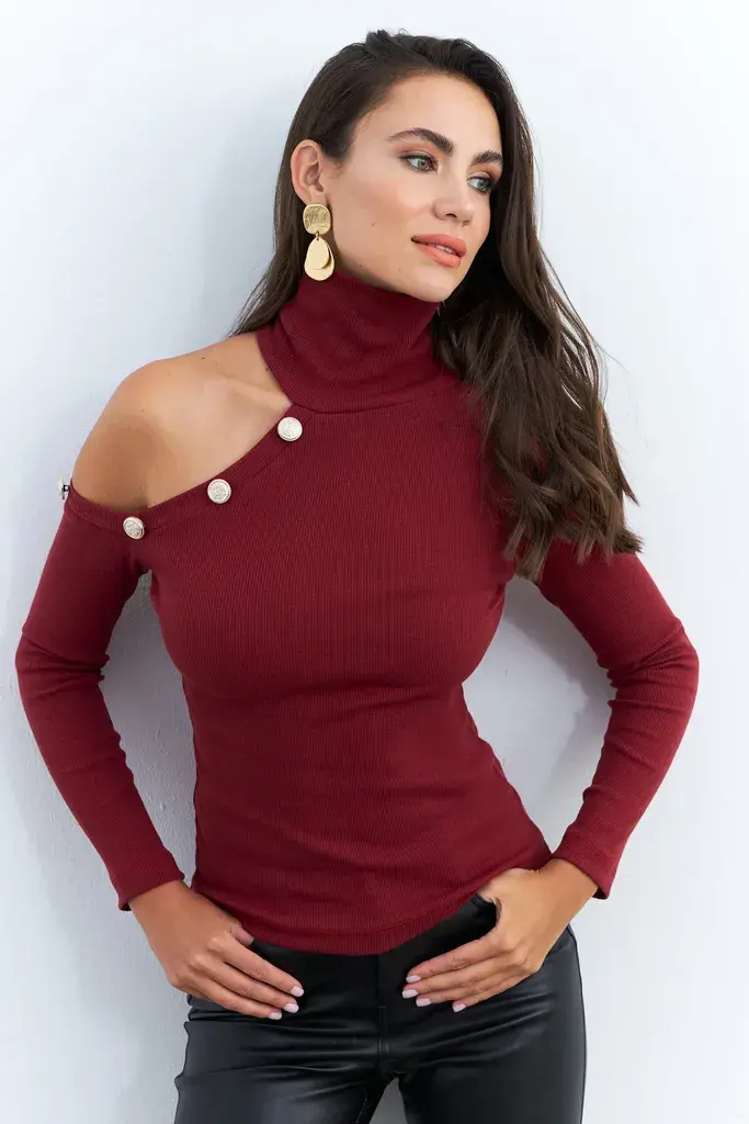 Cool & Sexy Ženska bluza EY2947, Bordo