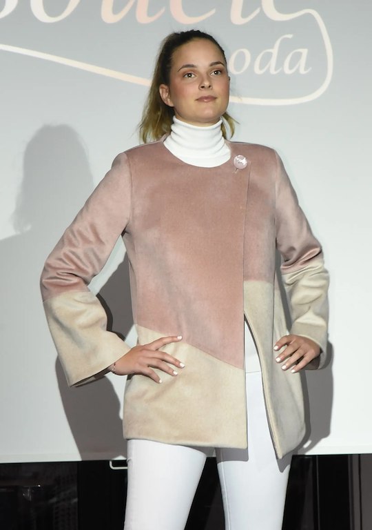 BOUCLÉ MODA Ženski mantil Lili Marlen, Roze