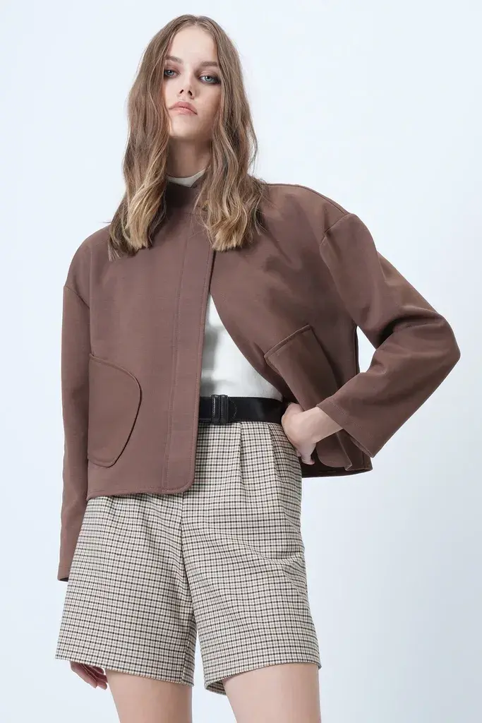 Trend Alacati Stili Ženska jakna Alc-X14421, Smeđa