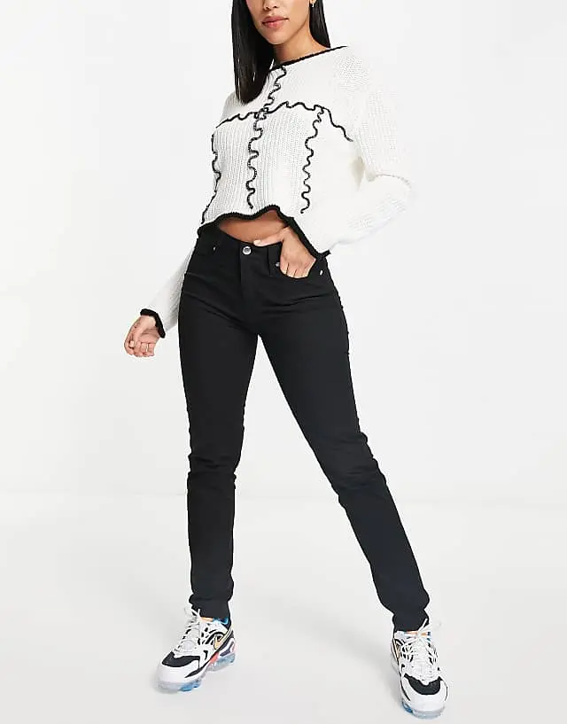 Love Moschino Ženske pantalone W Q 387 53 S 3530-C74, Crne