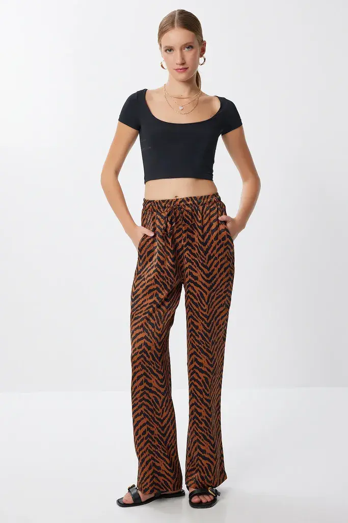 Happiness Istanbul Ženske pantalone Mx00264, Crne
