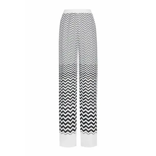 Missoni Ženske pantalone DS22SI0BBK011L-S90OE, Crno-Bele