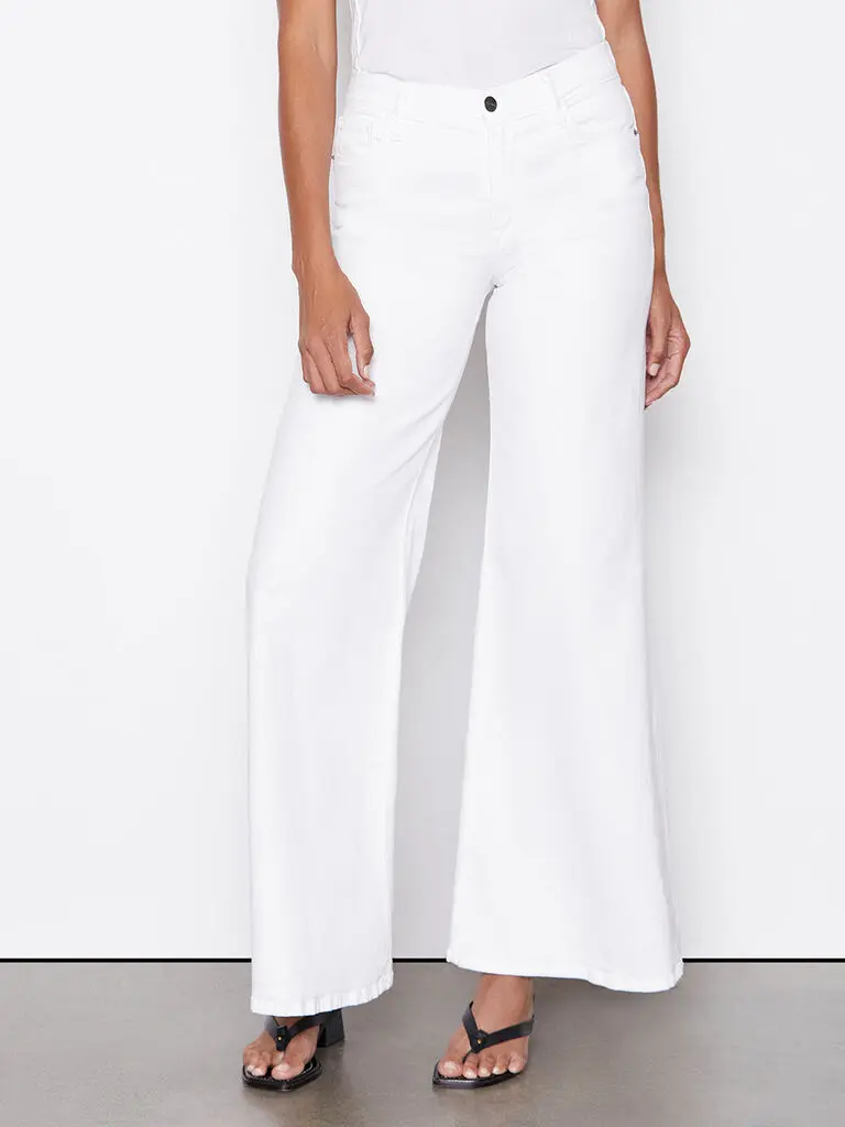 Frame Ženske pantalone LPP711-BLANC, Bele
