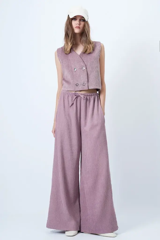 Trend Alacati Stili Ženske pantalone Alc-X14569, Roze