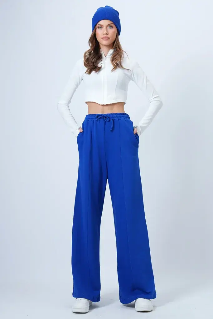 Trend Alacati Stili Ženske pantalone Alc-X14566, Plave