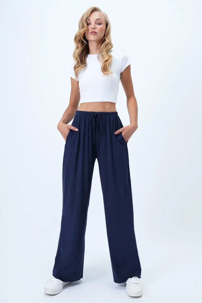 Trend Alacati Stili Ženske pantalone Alc-X14424, Tamnoplave