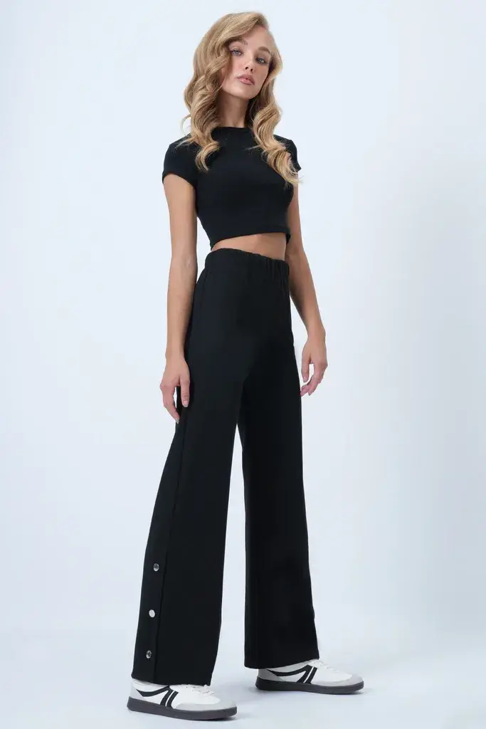 Trend Alacati Stili Ženske pantalone Alc-X14534, Crne