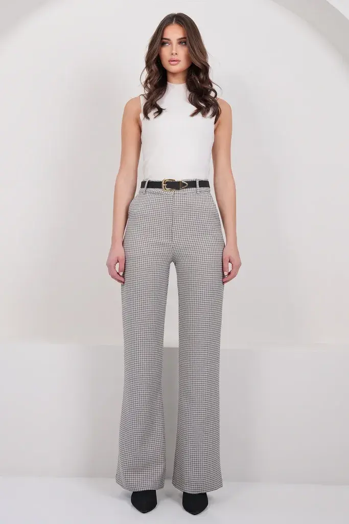 Trend Alacati Stili Ženske pantalone Alc-X14929, Sive