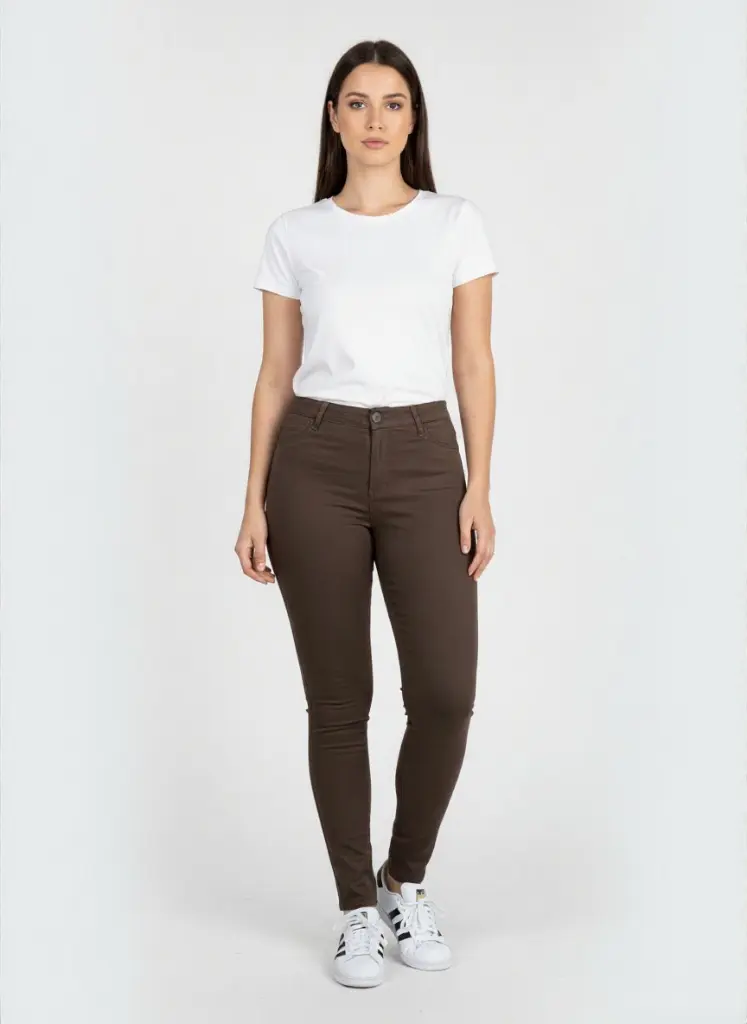 Elit Fashion Ženske pantalone, Regular, Braon