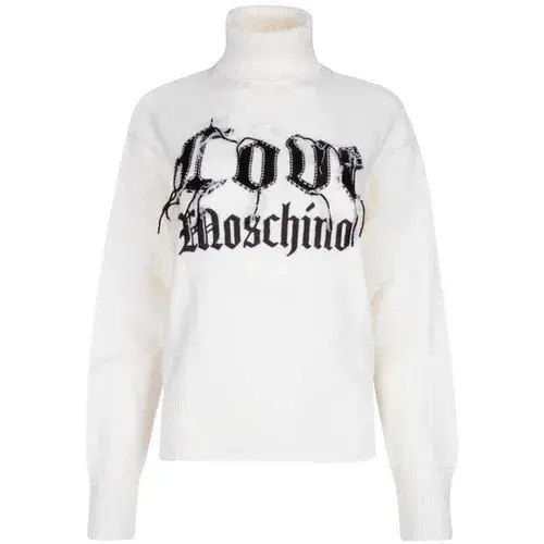Love Moschino Ženski džemper WSD3611X1518-A00, Beli