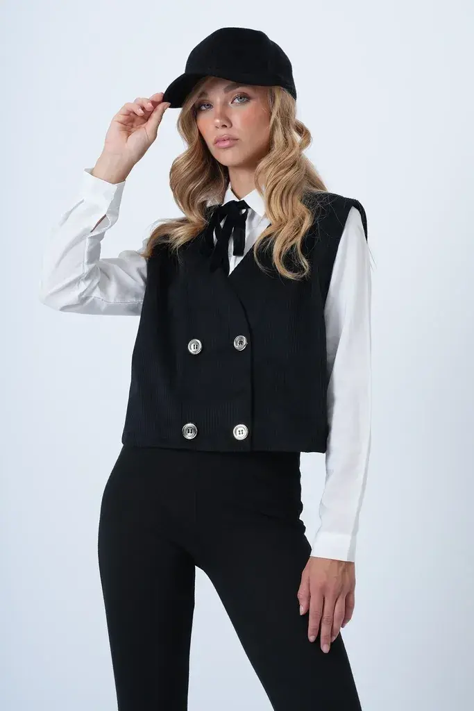 Trend Alacati Stili Ženski prsluk Alc-X14568, Crni
