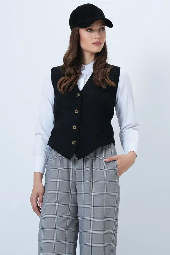 Trend Alacati Stili Ženski prsluk Alc-X14408, Crni