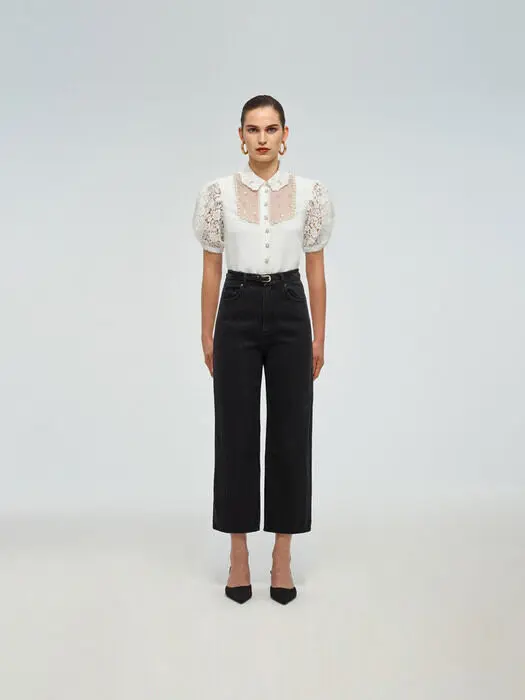 Self Portrait Ženski top RS22-035T, Beli
