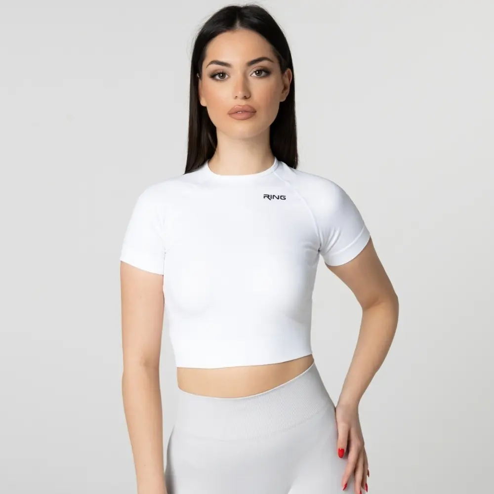 Ring Ženski Crop top Active, Beli