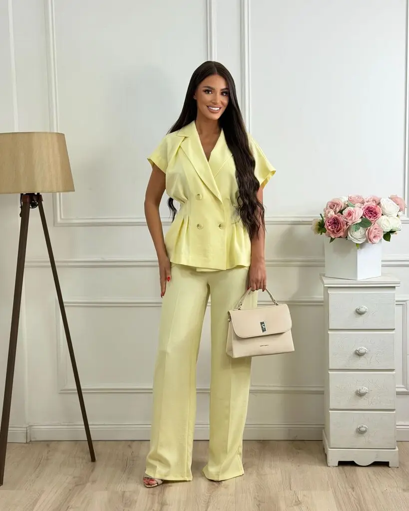 Squareonline Ženski komplet Lemon Chic Set, Žuti
