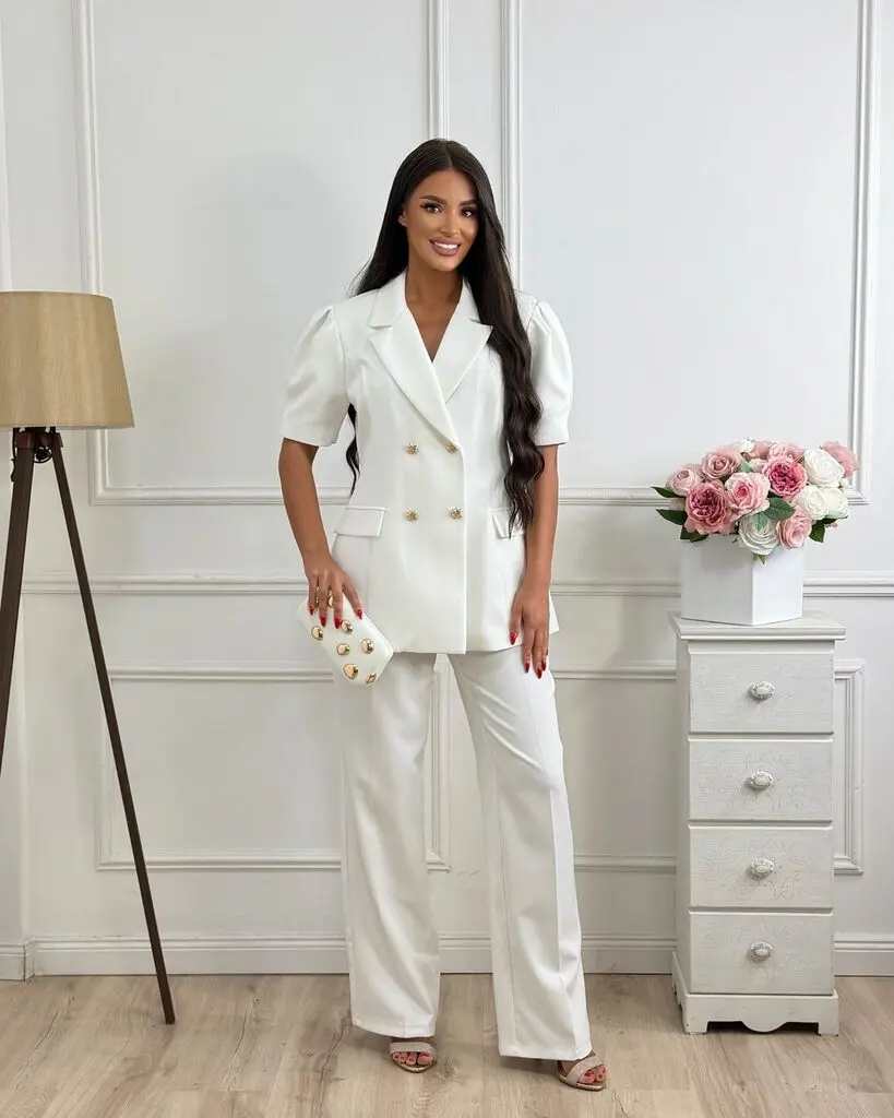 Squareonline Ženski komplet White Elegance Set, Beli