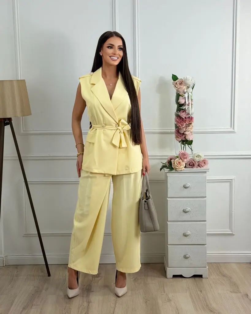Squareonline Ženski komplet Sunny Chic, Žuti