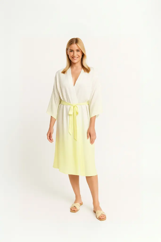 Only Ženski kimono Hertha, Belo-žuti