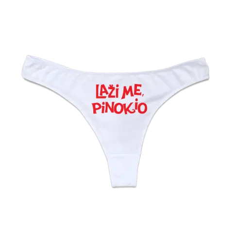 Ženski donji veš Laži me Pinokio cs3063, Beli