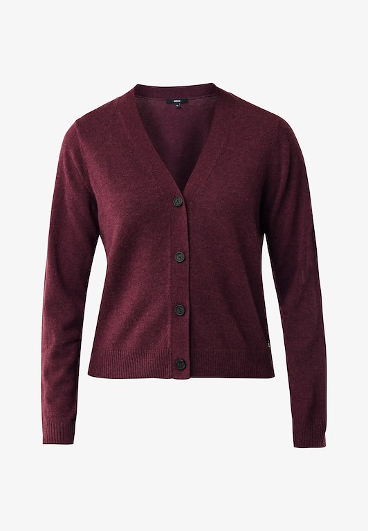 Mexx Ženski kardigan Aralia MF006600853W, Regular, Dugi rukav, Bordo