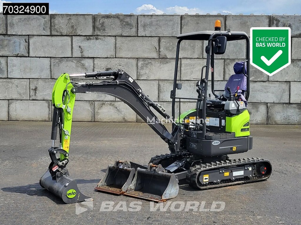 Novi Zoomlion ZE18 GU KUBOTA ENGINE - PIN ON / 3 BUCKETS CE CERTIFIED mini bager
