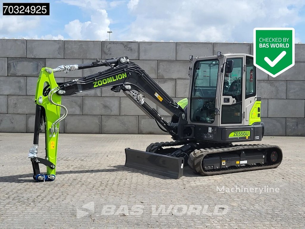 Novi Zoomlion ZE55 GU KUBOTA ENGINE - CE CERTIFIED mini bager