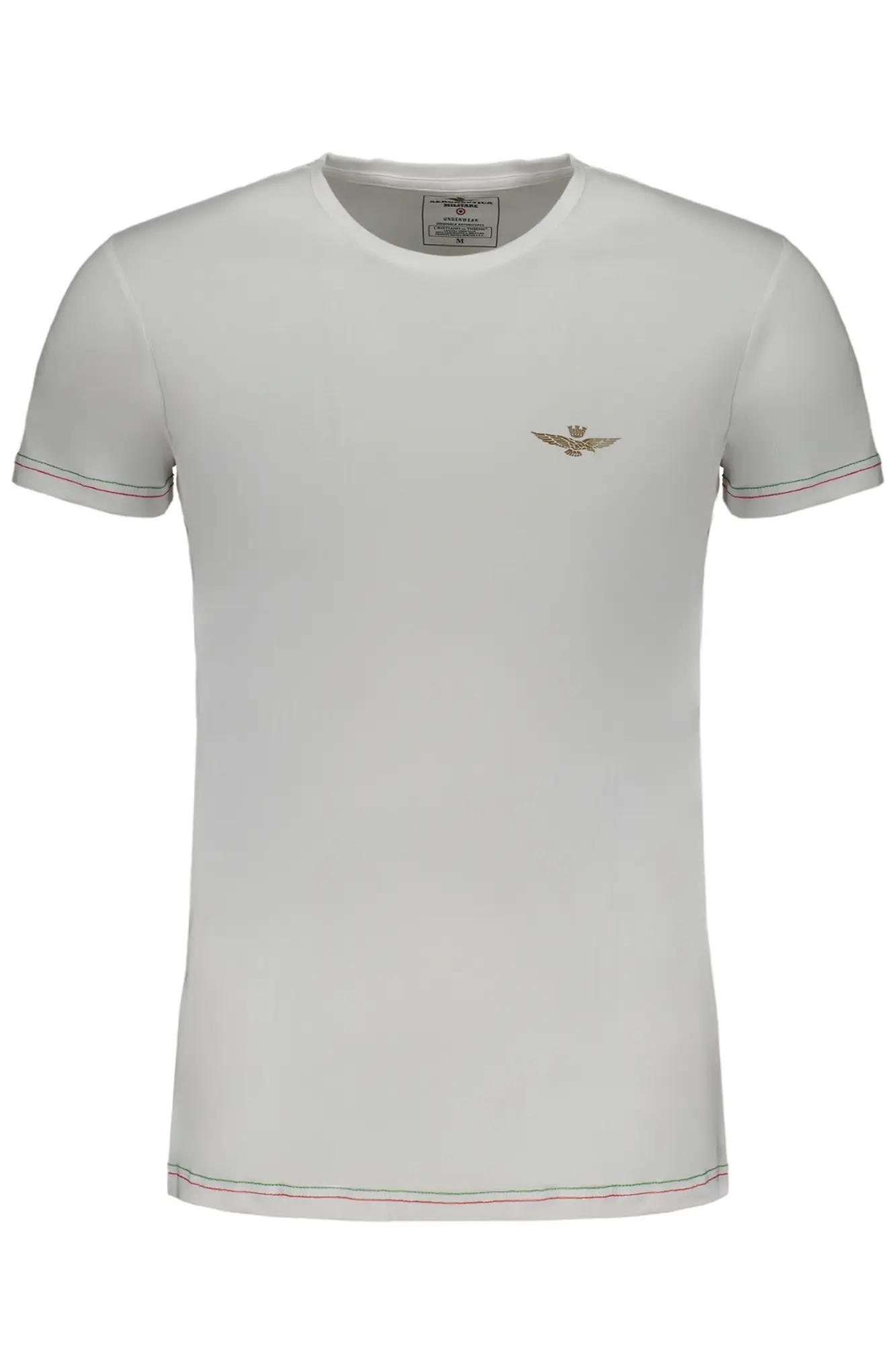 AERONAUTICA MILITARE Muška majica Underwear SCOTI003J508_BI73009, Bela