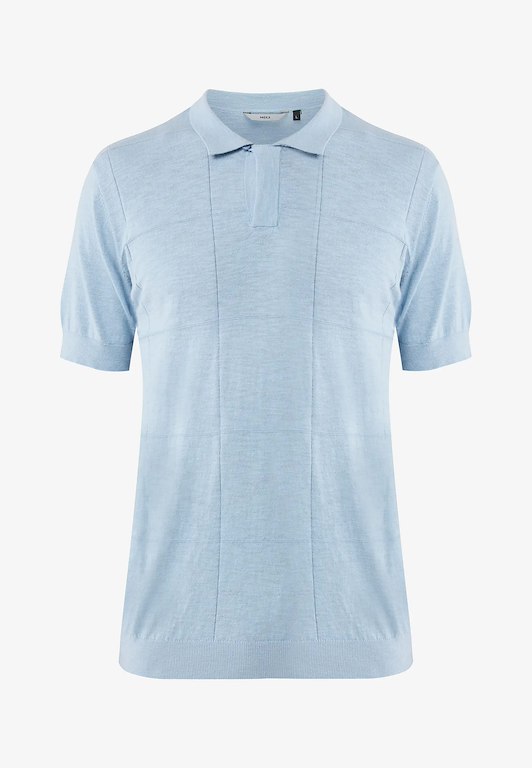 Mexx Muška majica Slub MF006608541M, Polo kragna, Plava
