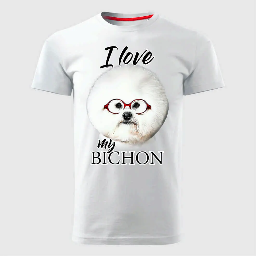 MAJICE BRE Muška majica BICHON bela