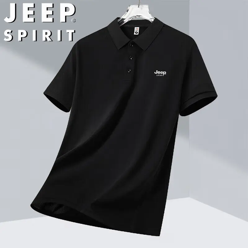 Jeep Spirit Muška polo majica kratkih rukava, Crna