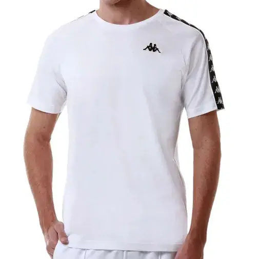 Kappa Muška majica 222 Banda Coen Slim, Bela