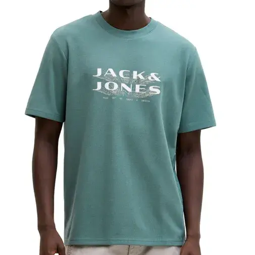 Jack & Jones Muška majica Jcofusion Jj Branding Tee Ss Crew Neck, Plava