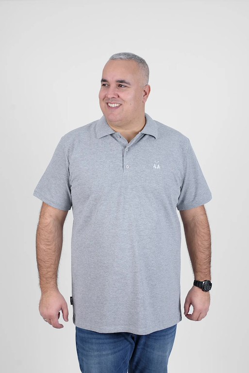 Panda4U Muška polo majica, Siva