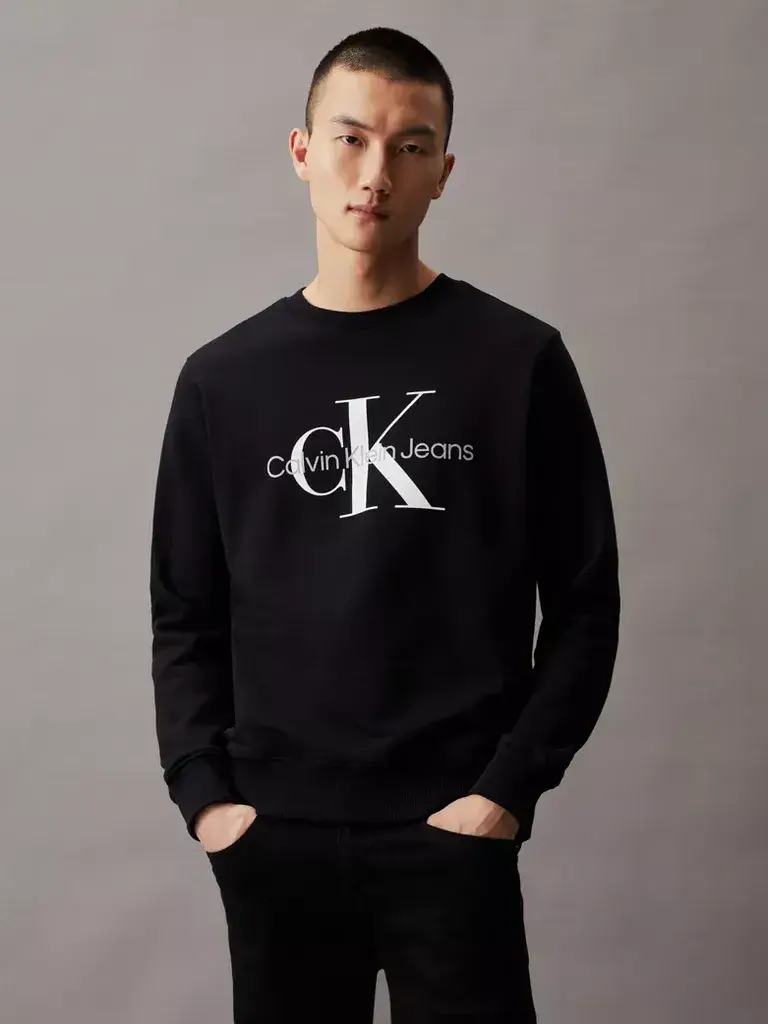 Calvin Klein Muški duks J30J320933, Crni