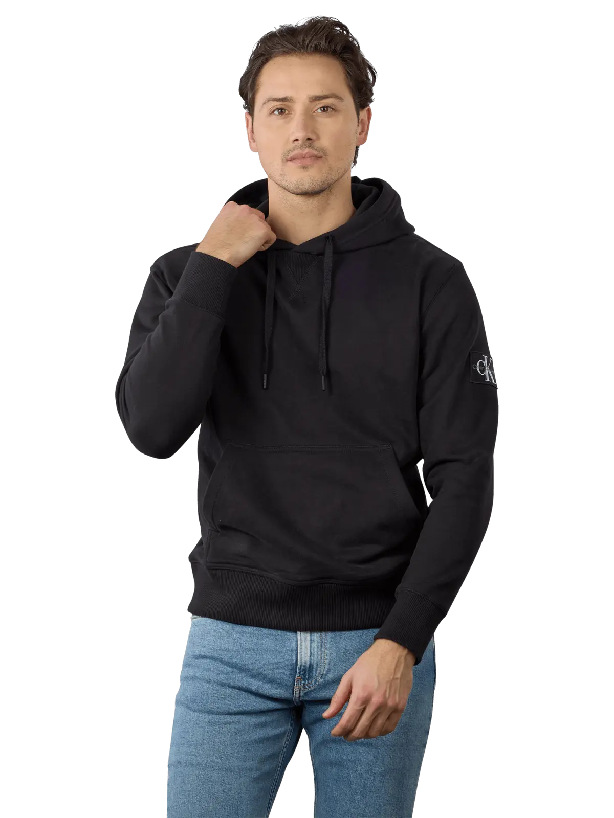 Calvin Klein Muški duks J30J323430, Crni