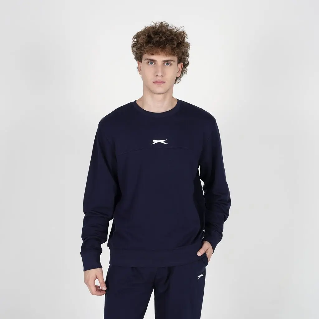 Slazenger Muški duks Kendal Crewneck, Teget
