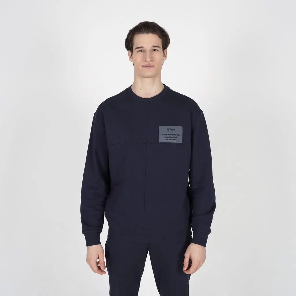 La Terra Muški duks Guido crewneck, Teget