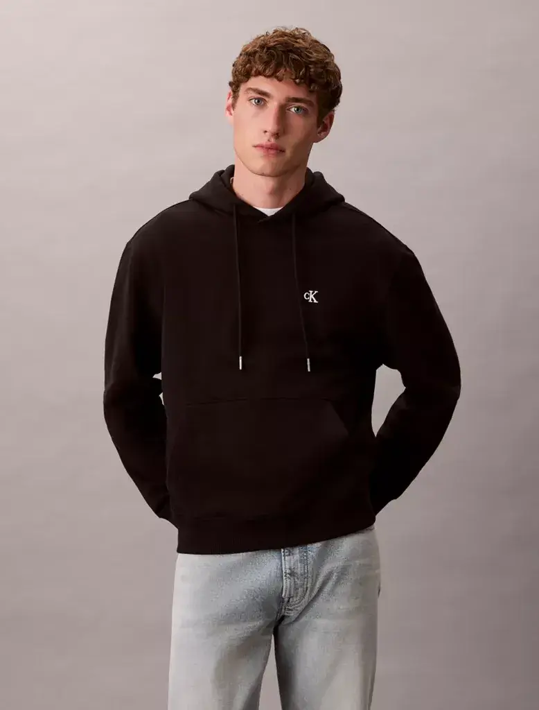Calvin Klein Jeans Muški duks LV04RC297GUB1, Sa kapuljačom, Crni
