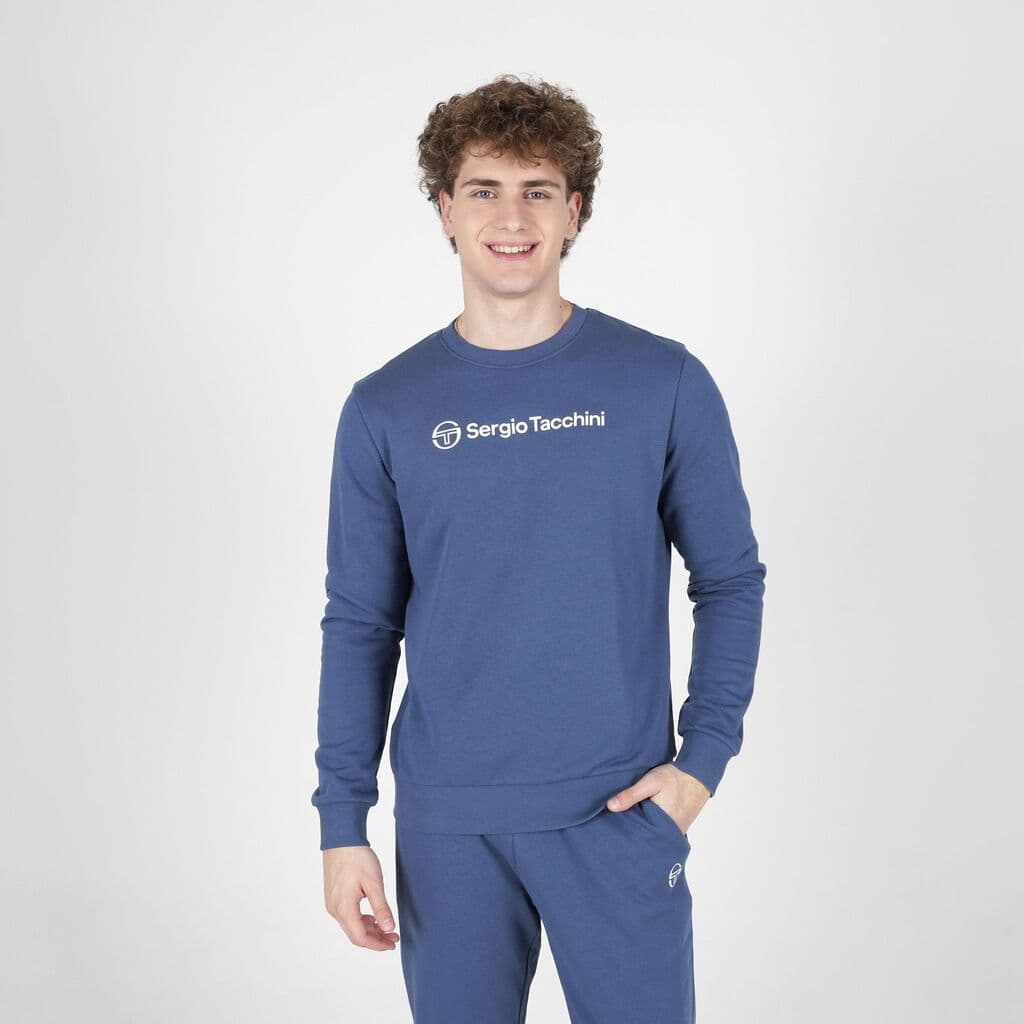 Sergio Tacchini Muški duks Essenziale crewneck, Plavi